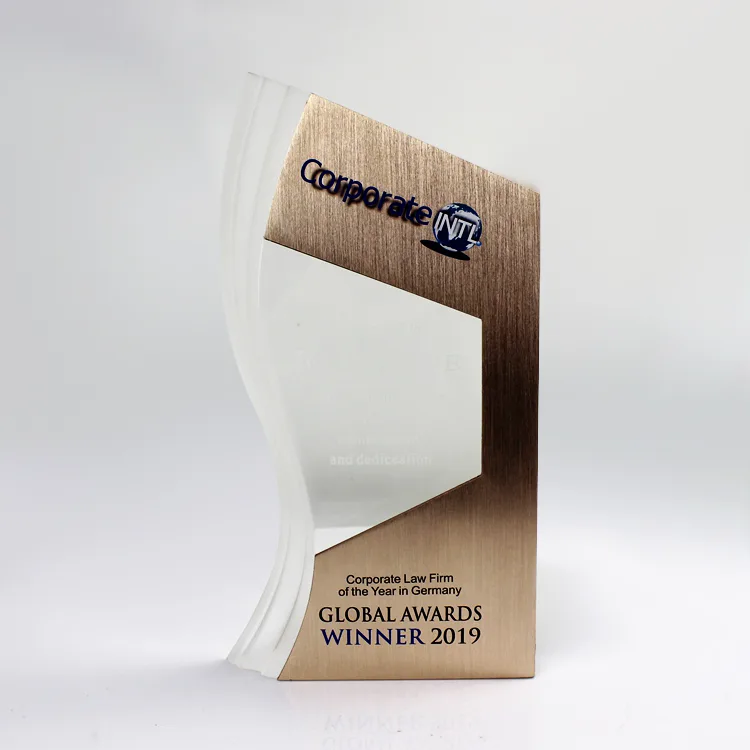 Custom Bilayer Acrylic Vertical Trophy