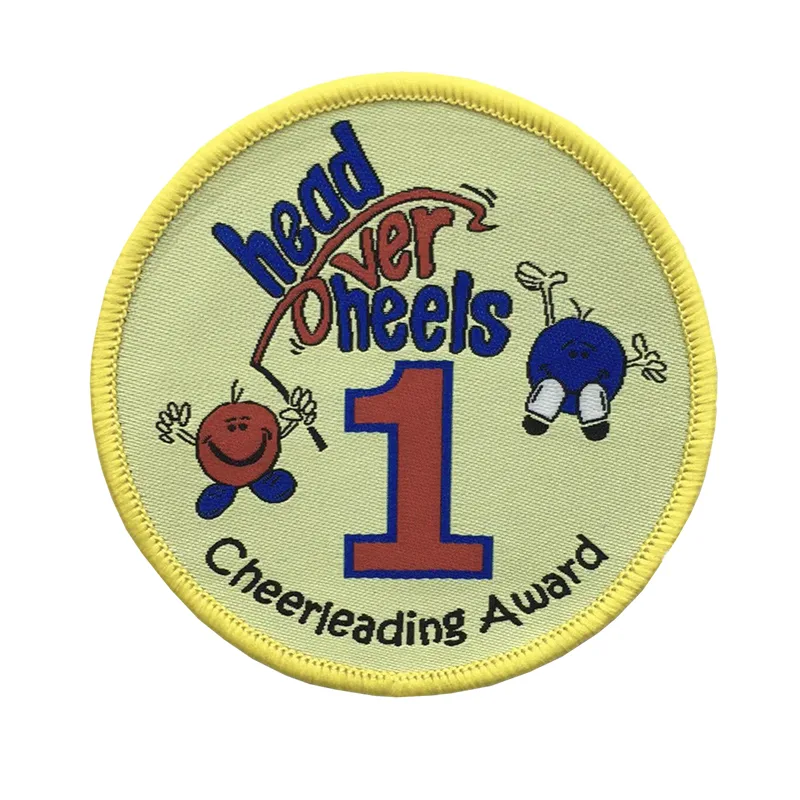 Head Over Heels Cheerleading Anniversary Badges Custom Garment ...