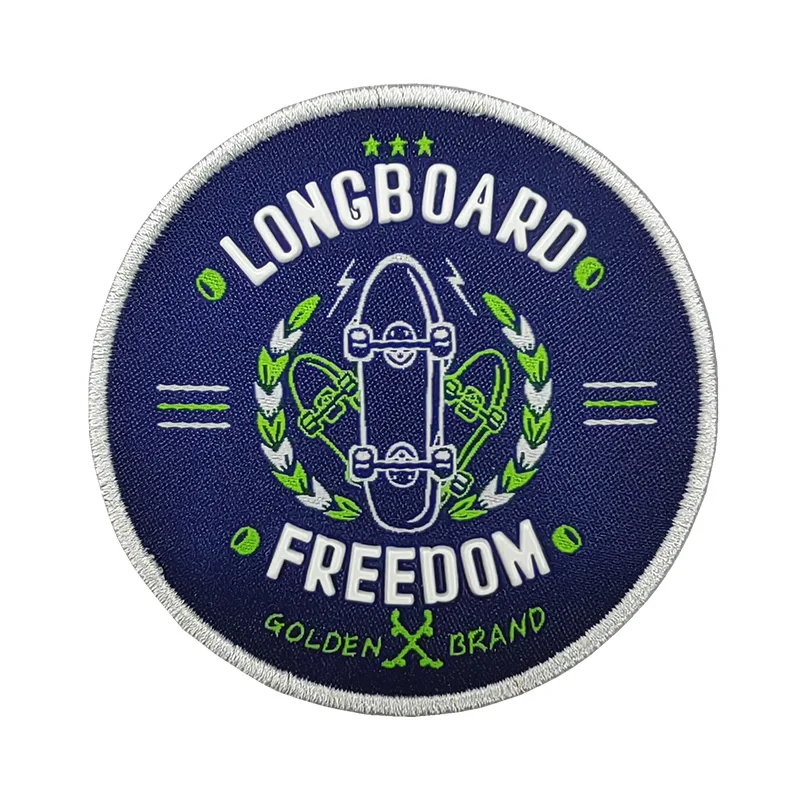 LONGBOARD TPU High Frequency Heat Transfer Woven Embroidery Composite ...