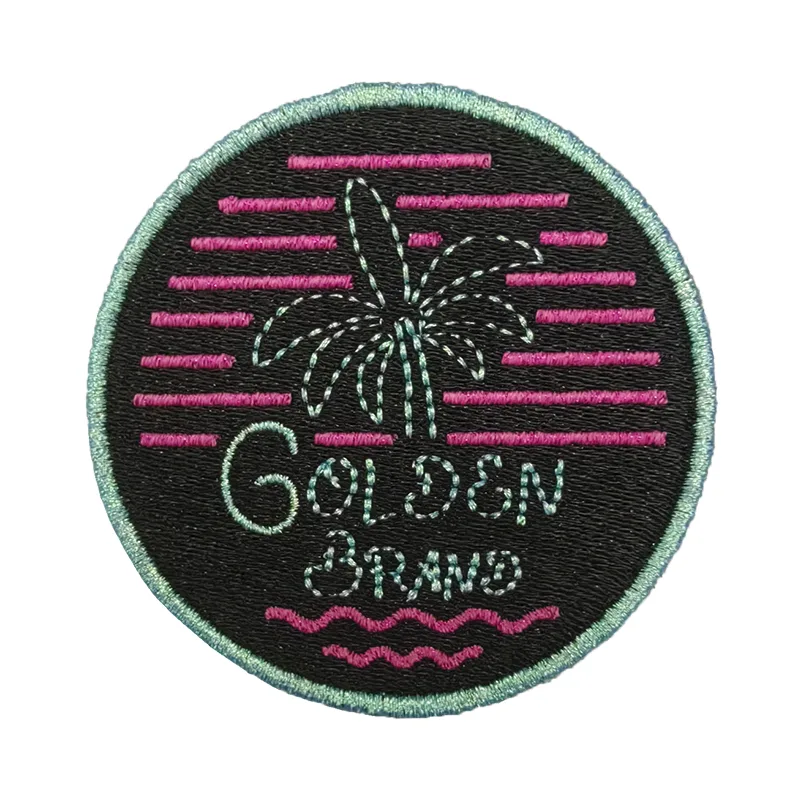 Sunset Surf Series Embroidery Patches Custom Garment Accessories Suitcase Iron On Badges ...