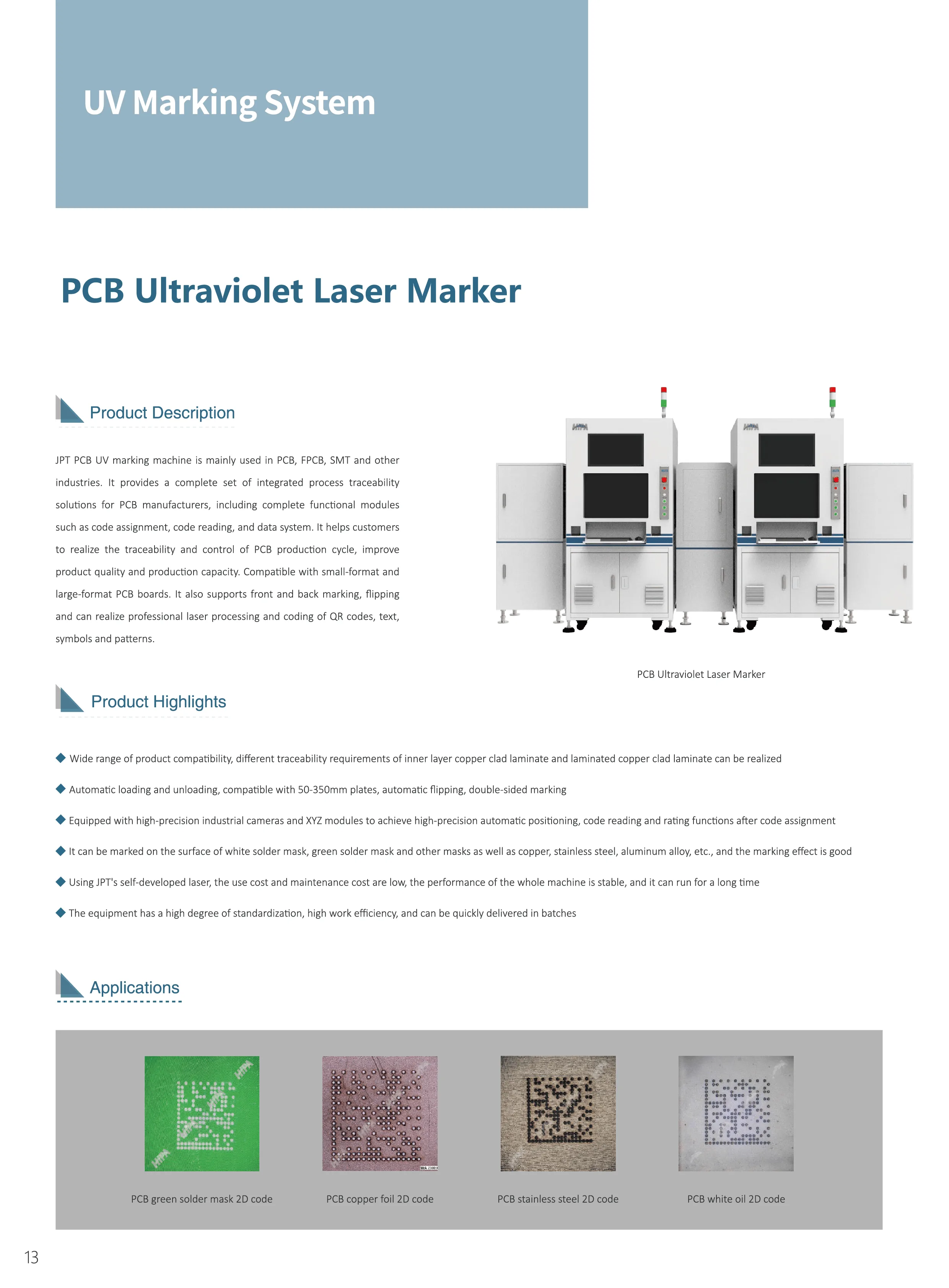 PCB Ultraviolet Laser Marker - HiPA