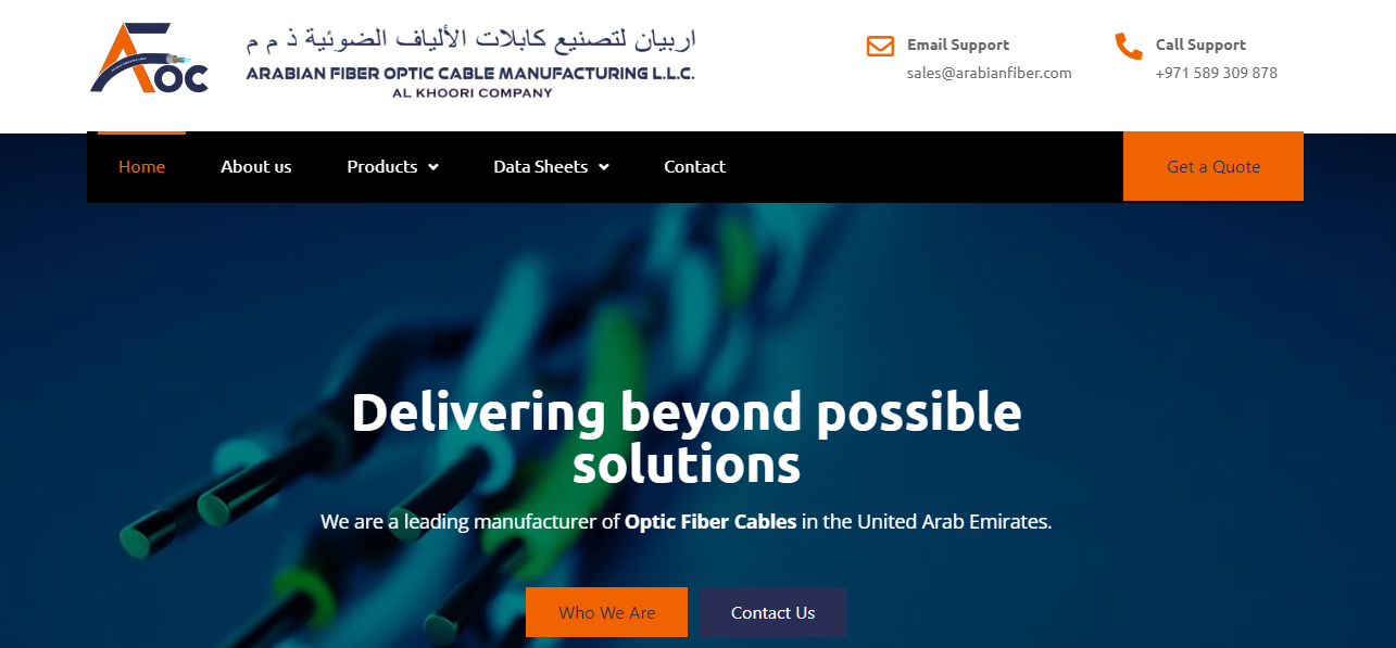 Arabian Fiber Optic Cable Manufacturers - Owire