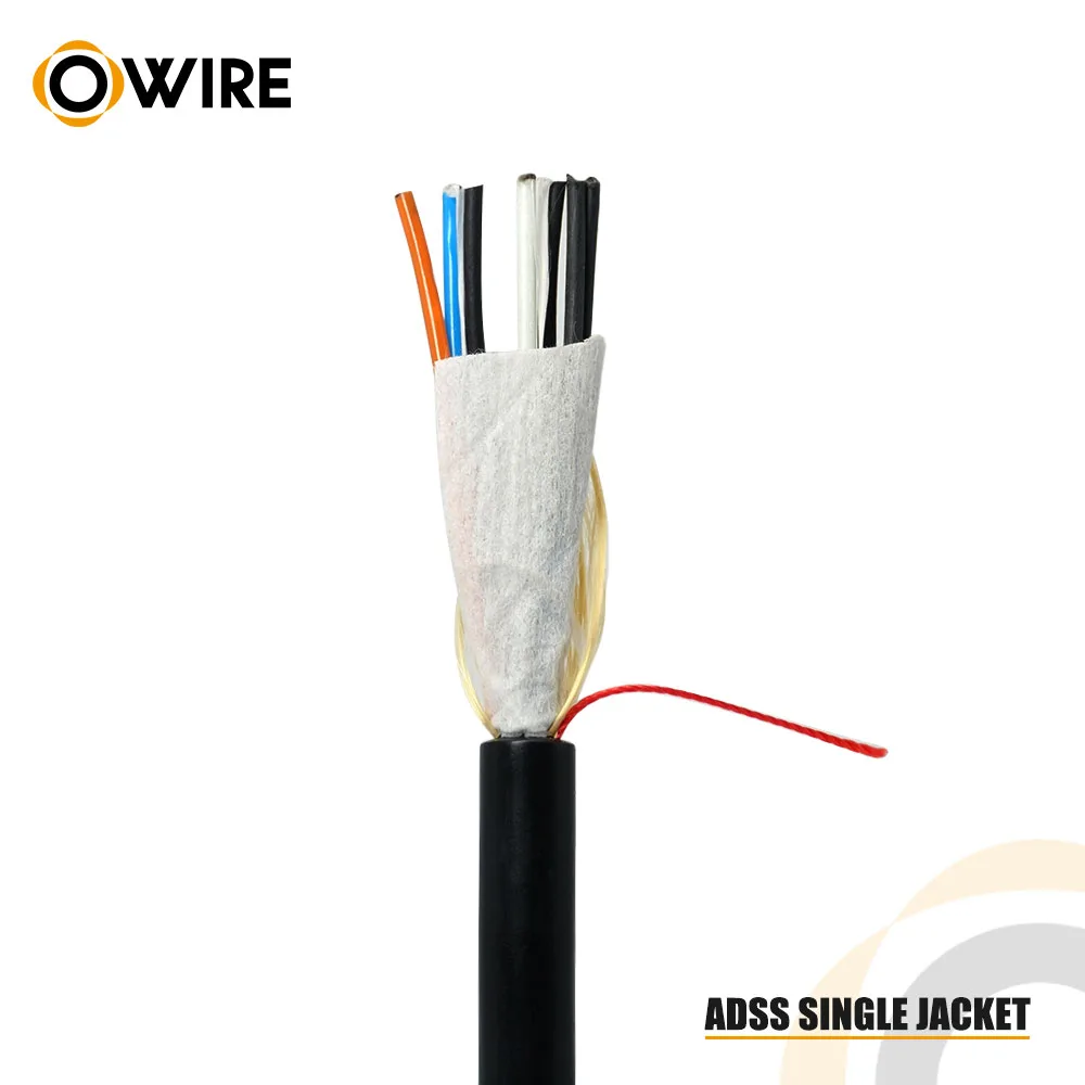 2-288 core ADSS Single jacket sheath aramid yarn All Dielectric Self ...