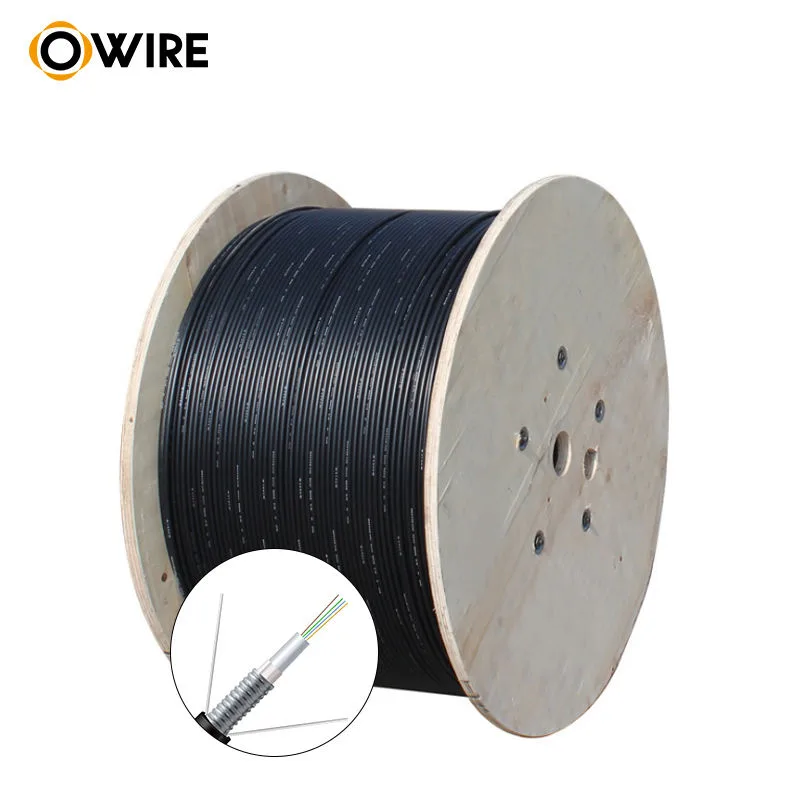 1-24 Core Duct , Hanging Aerial Center Loose Tube Light-Armored Optical ...