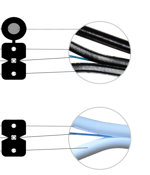 FTTH Indoor Bow-type Optical Fiber Cable - Owire