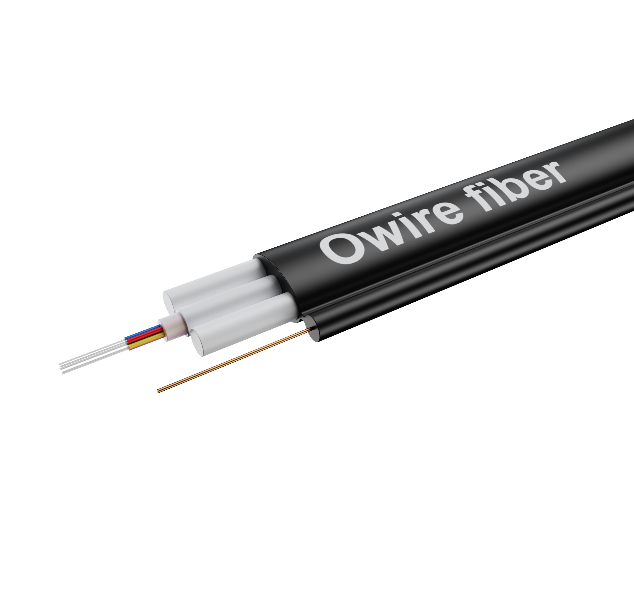 1-24 core FTTP FTTx Flat Drop Flexible Fiber Optic Cable for the Last ...