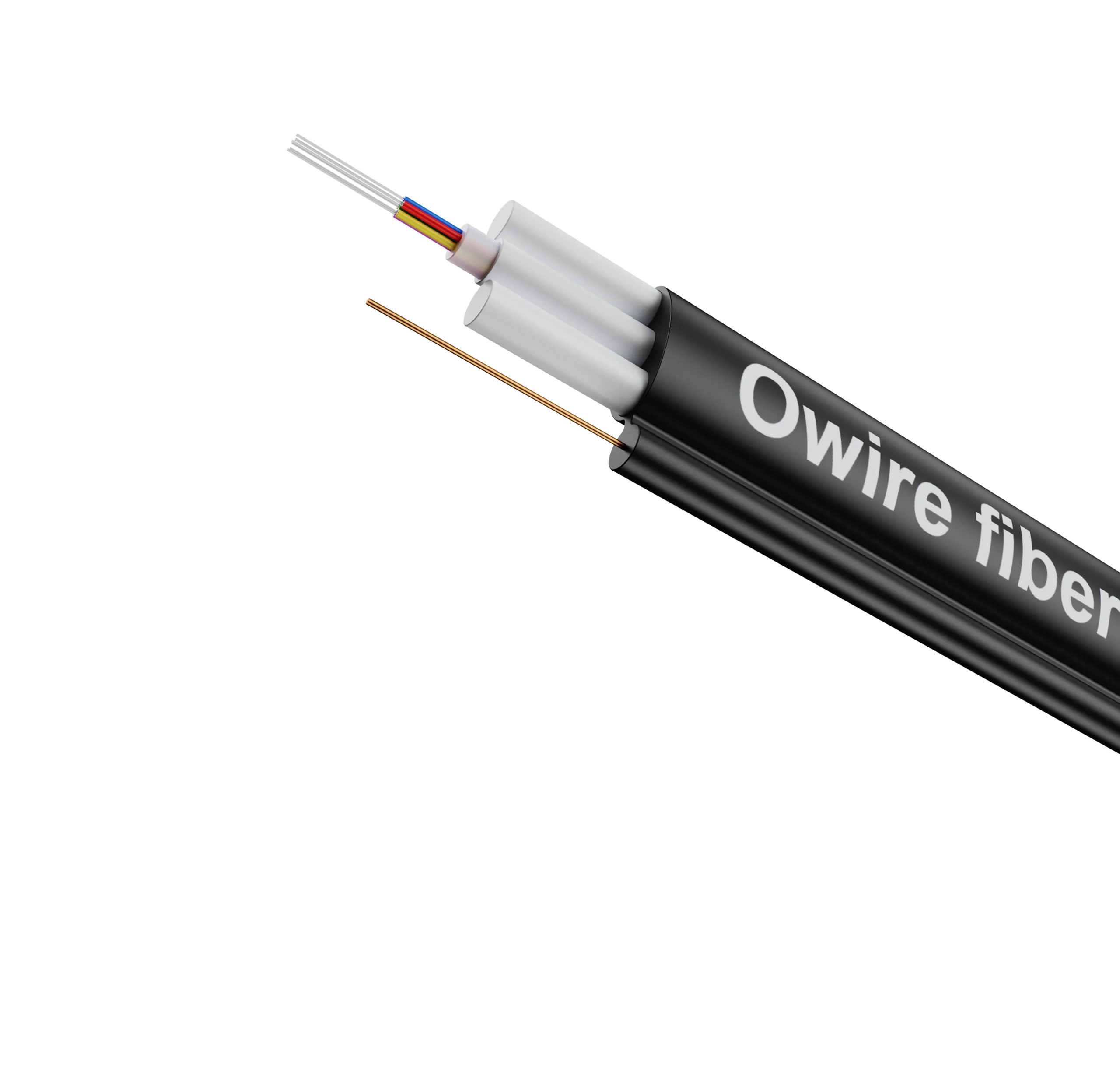 1-24 core FTTP FTTx Flat Drop Flexible Fiber Optic Cable for the Last ...