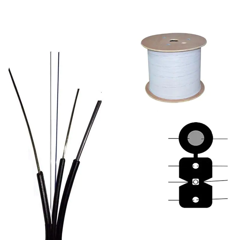 Cable de bajada de fibra óptica autoportante para interiores y exteriores FTTH - Owire