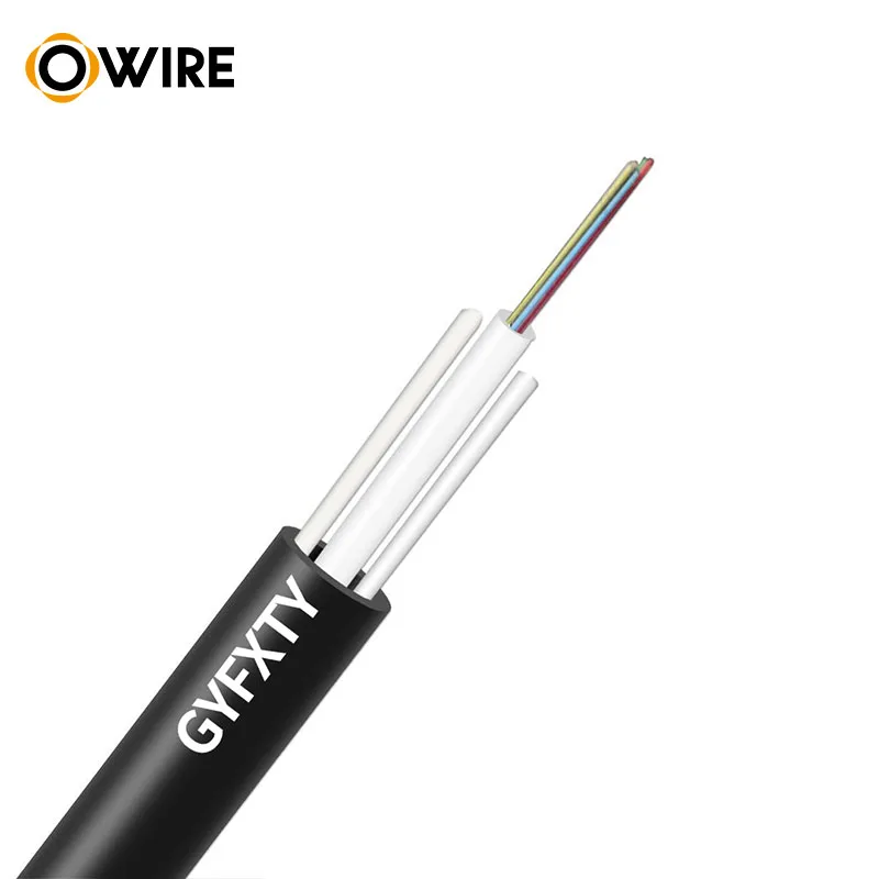 1-24 core Non-metallic Central Loose Tube Optical Fiber Cable GYFXTY ...