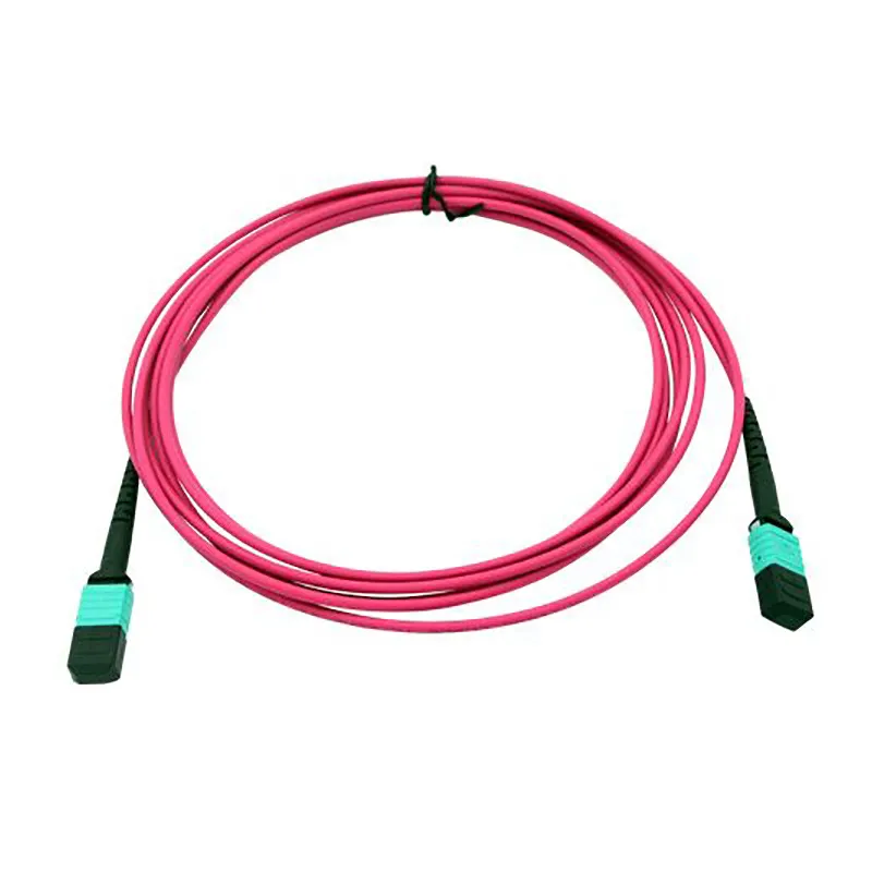 OS2 Multimode OM3 OM4 MPO to MPO Fiber Patch Cord 8 12 24 Fiber MPO ...