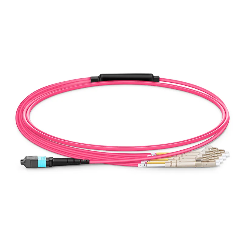 MTP MPO Harness Fiber Breakout Cable, MTP MPO UPC (Female) to 4 LC UPC ...