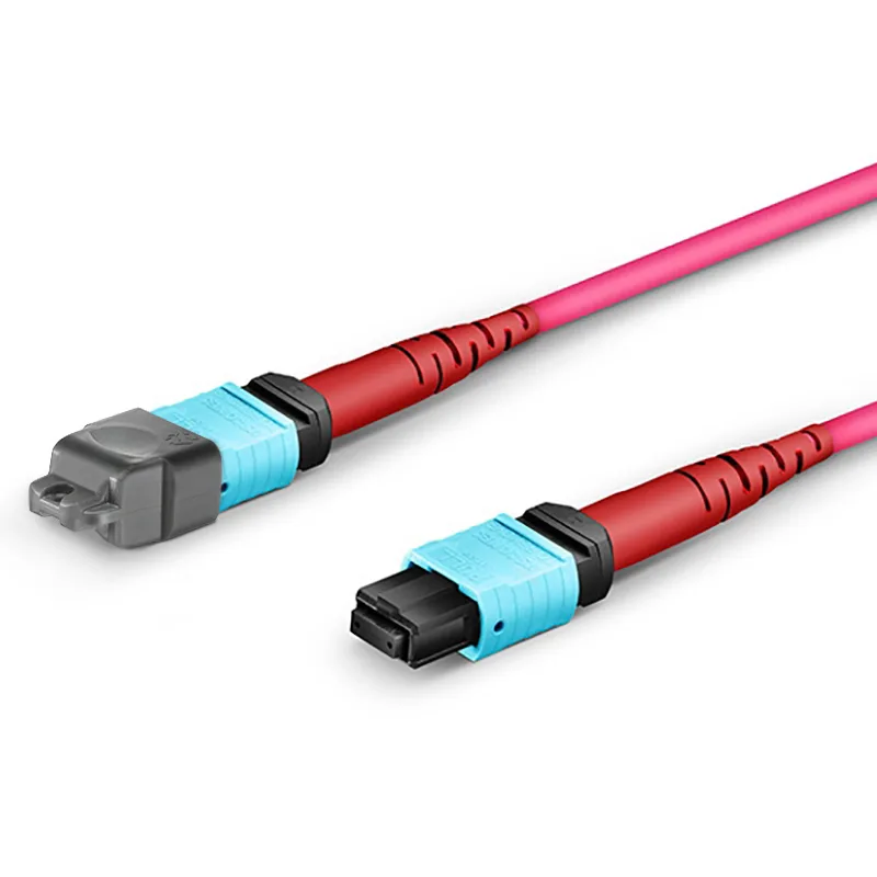 MTP-24 UPC Female 24 Fibers OM4 Plenum 0.35dB Max, Type A, Magenta MTP ...