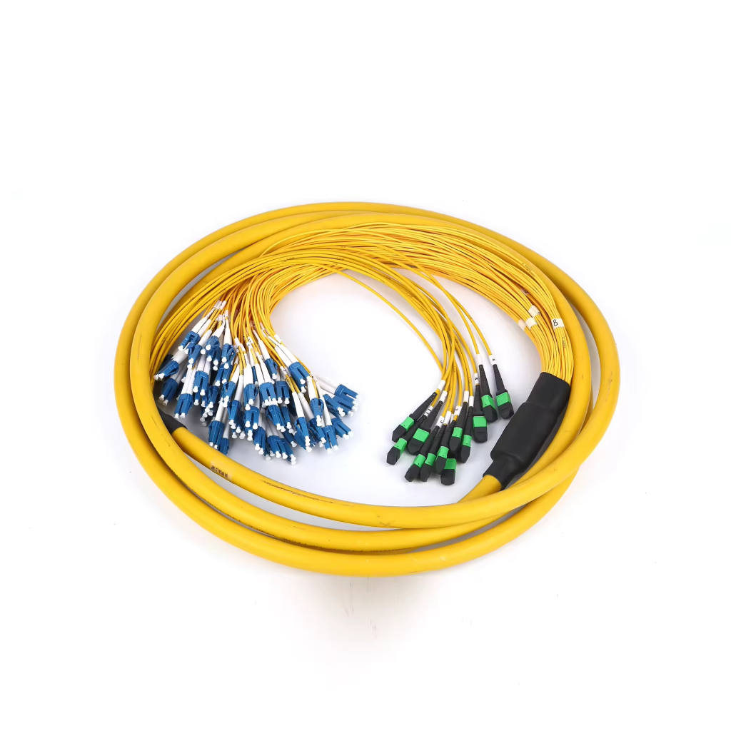 144 Core 5g Data Center Mpo Mtp To Lc Upc Single Mode Multi Core Fiber Optic Patch Cord Owire