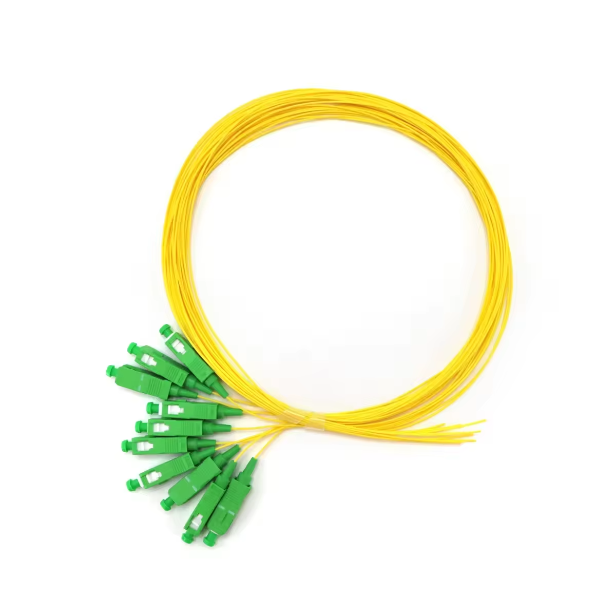 10 Connector SC /APC Single Mode PVC / LSZH Fiber Optic Pigtails - Owire