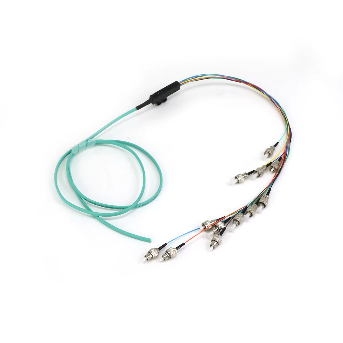 FC Connector 12 Core Fanout Multi mode OM3 Fiber Optic Pigtail - Owire