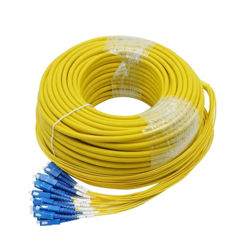 SC UPC Fiber optic pigtail 16 fibers G652D bundle breakout cable - Owire