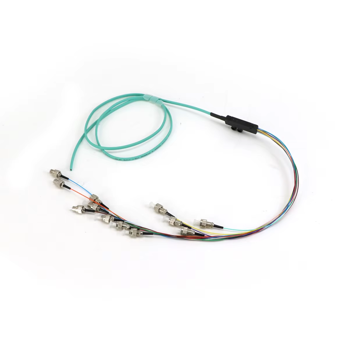 FC Connector 12 Core Fanout Multi mode OM3 Fiber Optic Pigtail - Owire