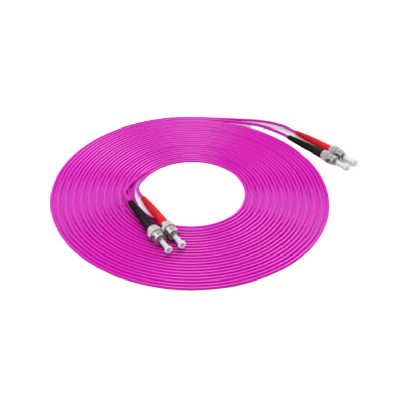 ST Fiber Patch Cord ST UPC to ST UPC Multimode Om4 Indoor Fiber Optic ...