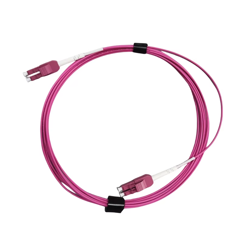 LC to LC Uniboot patch cord OM3 10Gb Duplex Multimode Fiber Optic Cable ...