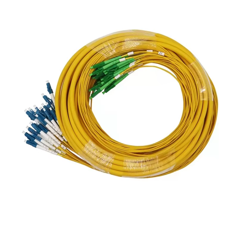 24 Fibres SM Indoor SC, LC, FC, ST Pre terminated Fiber Optic Breakout ...