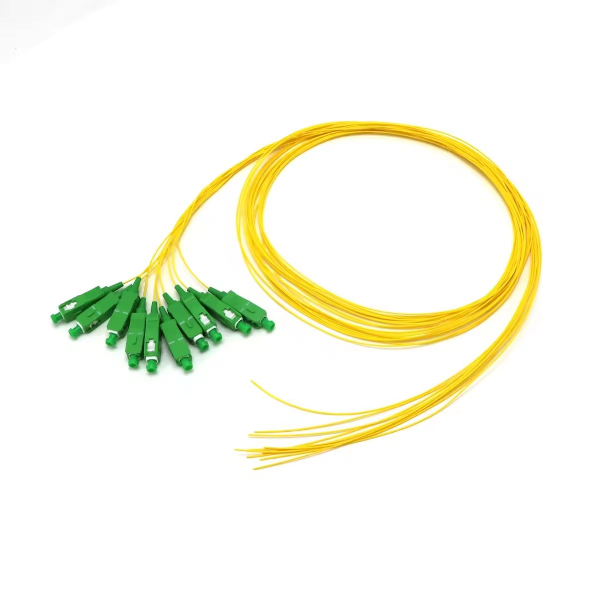 10 Connector SC /APC Single Mode PVC / LSZH Fiber Optic Pigtails - Owire