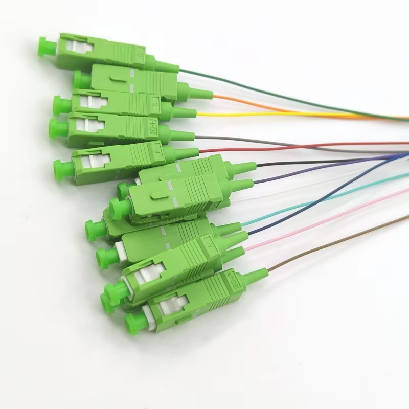 Cable flexible de fibra óptica SC APC de 12 fibras monomodo OS2 SM - Owire