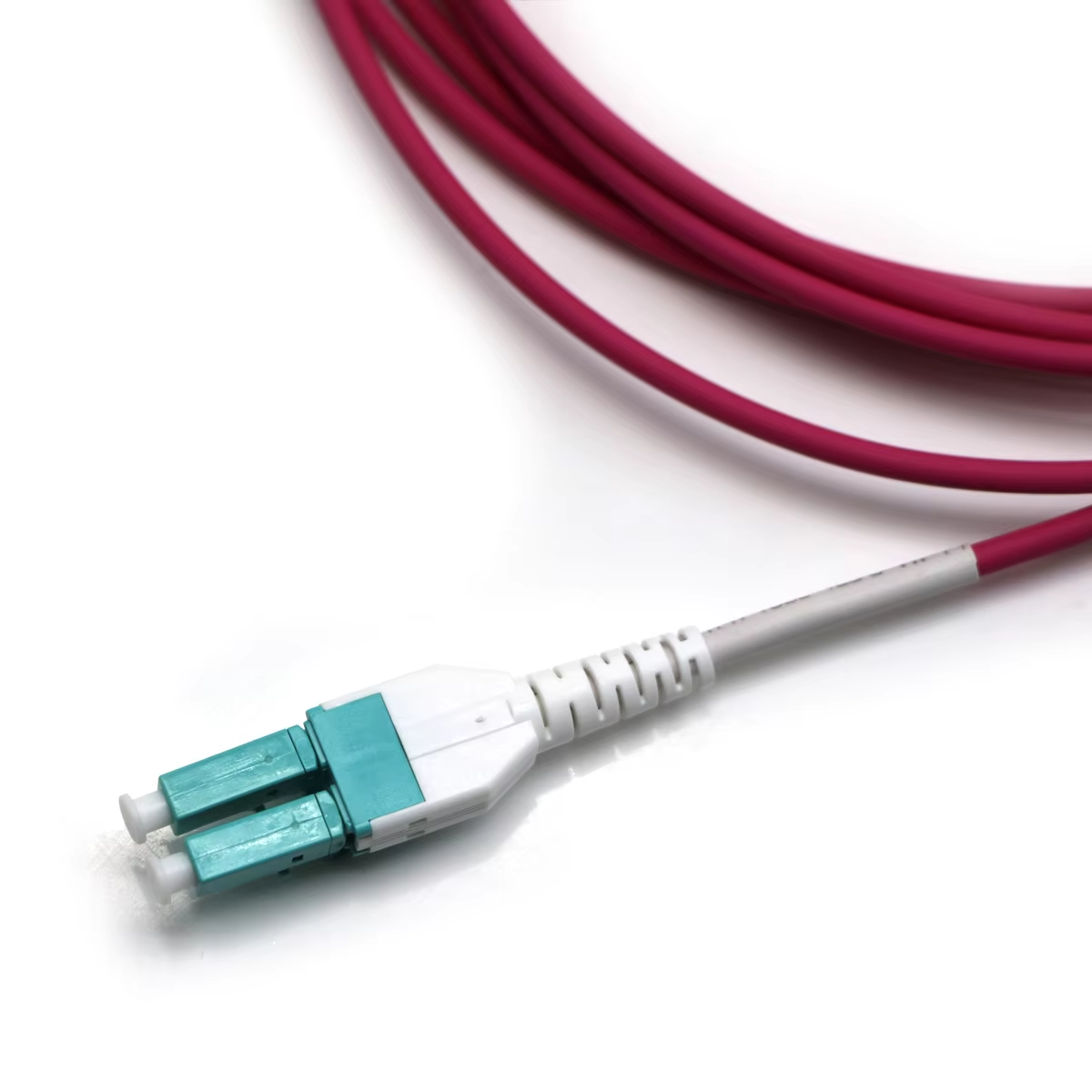 Uniboot MPO to LC 2Core -24 Core Multimode OM4 Magenta Fiber Optic ...