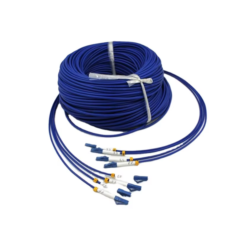 Tactical LC To SC Patch Cord 4core Indoor Blue Lszh Armored Cable ...