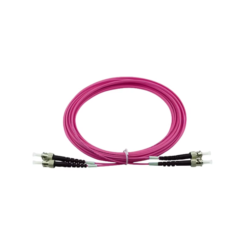 ST Fiber Patch Cord ST UPC to ST UPC Multimode Om4 Indoor Fiber Optic ...