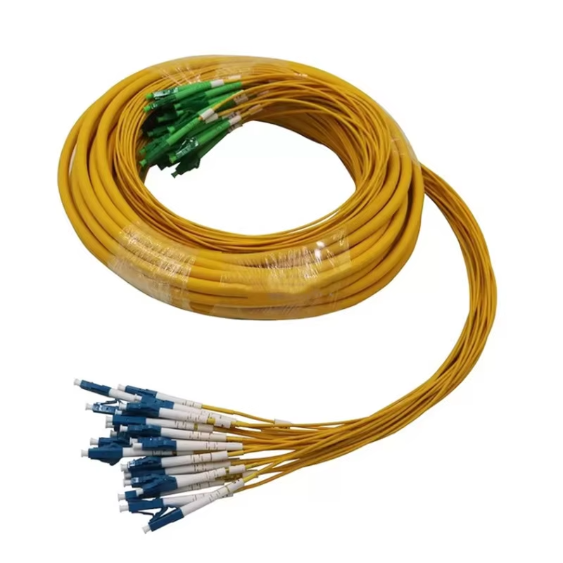 24 Fibres SM Indoor SC, LC, FC, ST Pre terminated Fiber Optic Breakout ...