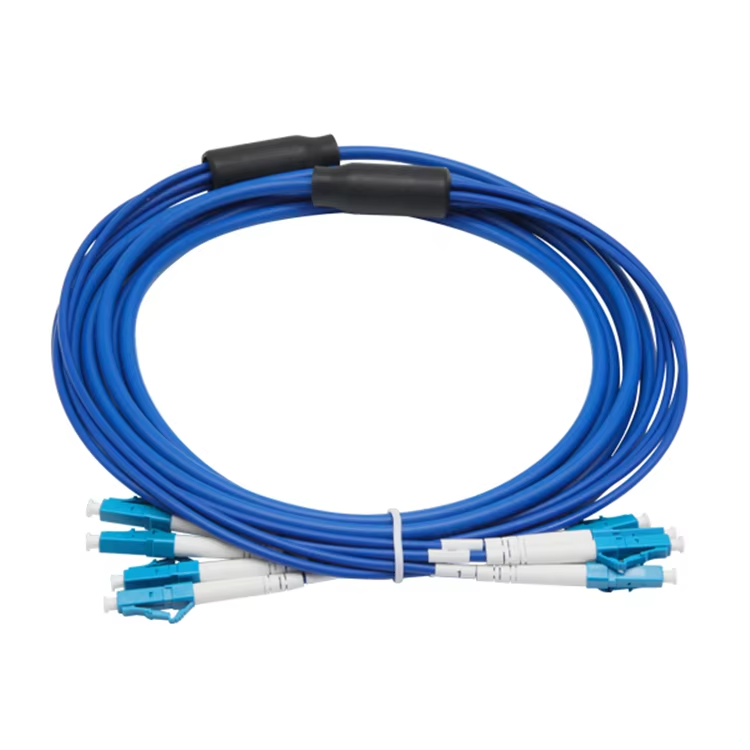 Tactical LC To SC Patch Cord 4core Indoor Blue Lszh Armored Cable ...