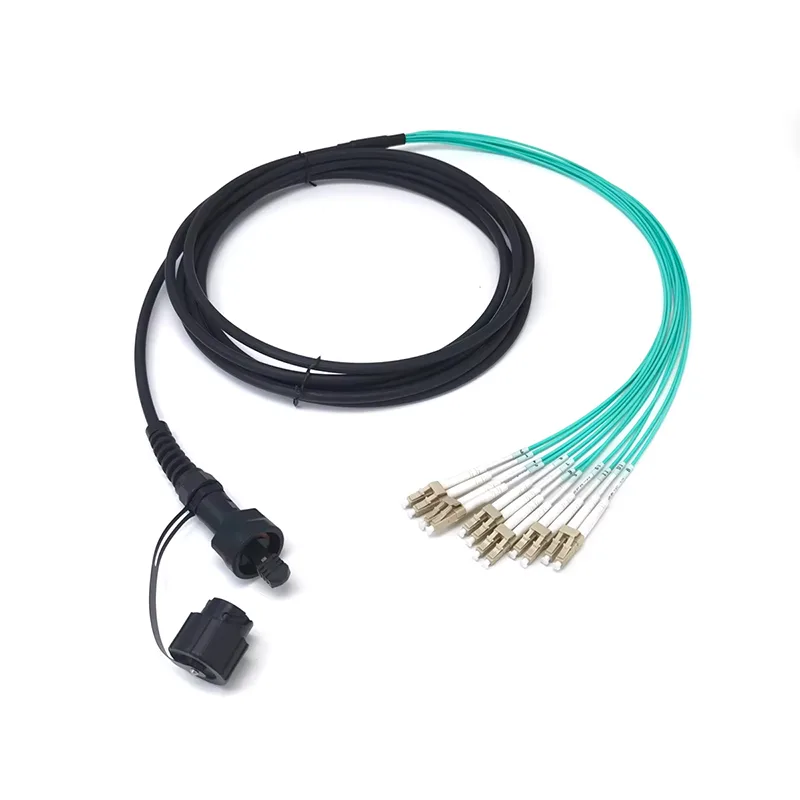 ODVA MPO - LC 8 12 16 core Multi-mode Fiber Jumper Fiber Optic Patch ...