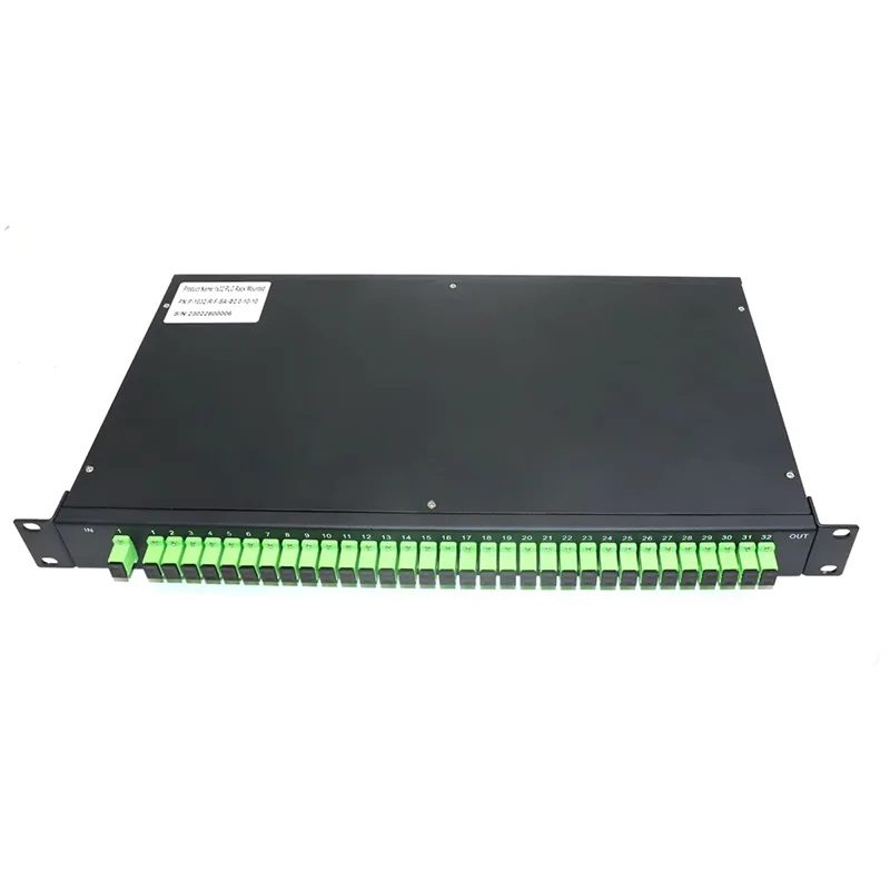 16, 32, 64 Ports 19 Inch Rack mounted PLC Splitter ODF Metal Black Box ...