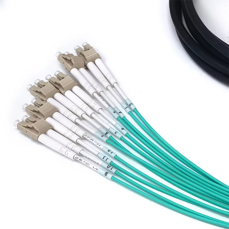 ODVA MPO - LC 8 12 16 core Multi-mode Fiber Jumper Fiber Optic Patch ...