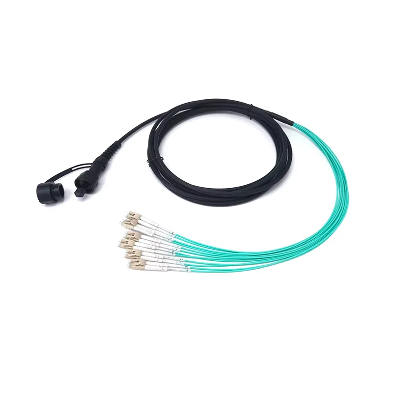 ODVA MPO - LC 8 12 16 core Multi-mode Fiber Jumper Fiber Optic Patch ...