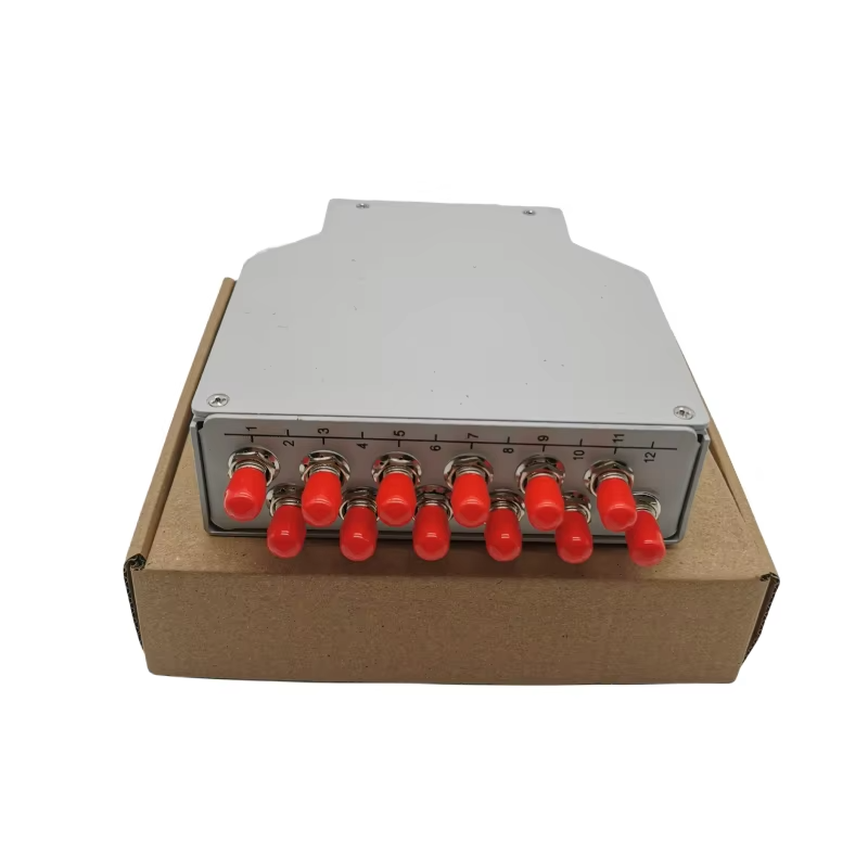 12-port ST FC DIN-rail Mounting Fiber Optics Wall Box - Owire