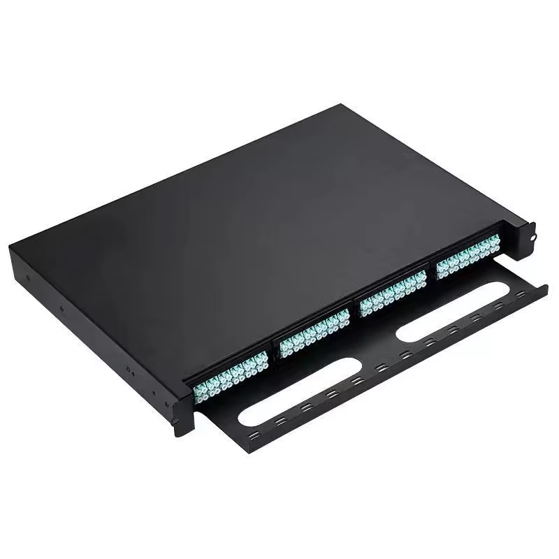 4 FHD Cassettes 1u Rack Mount High Density Slide-out Fibre Patch Panel ...