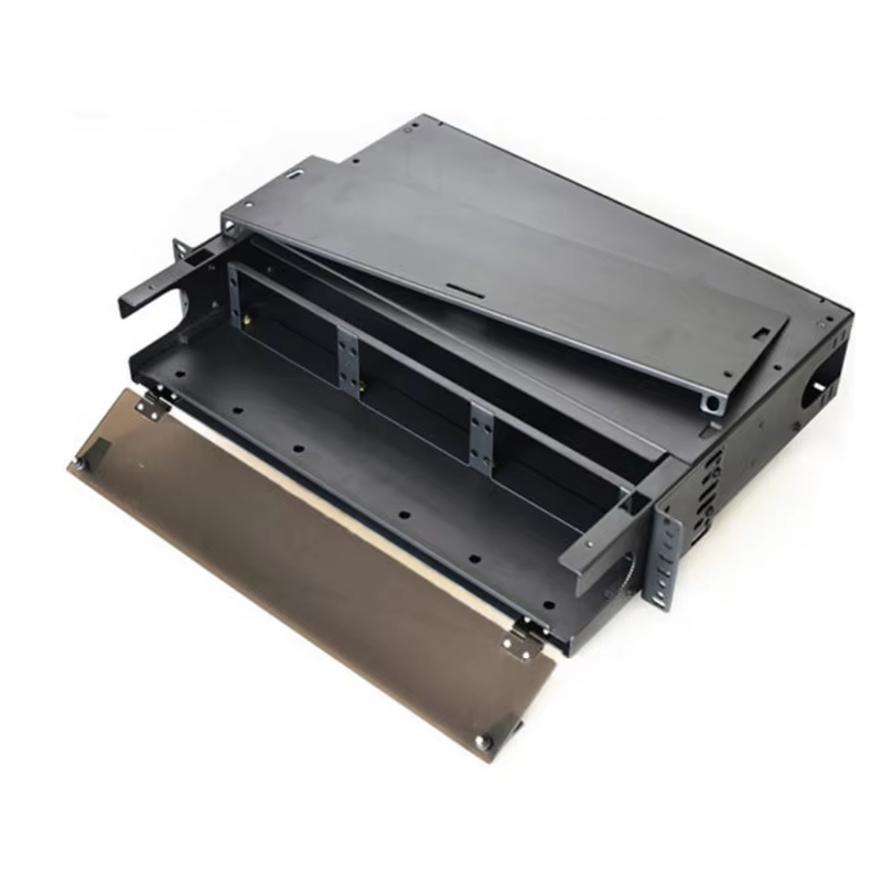 Gabinete de fibra para montaje en rack 1U 2U 3U 4U Bandeja deslizable ...