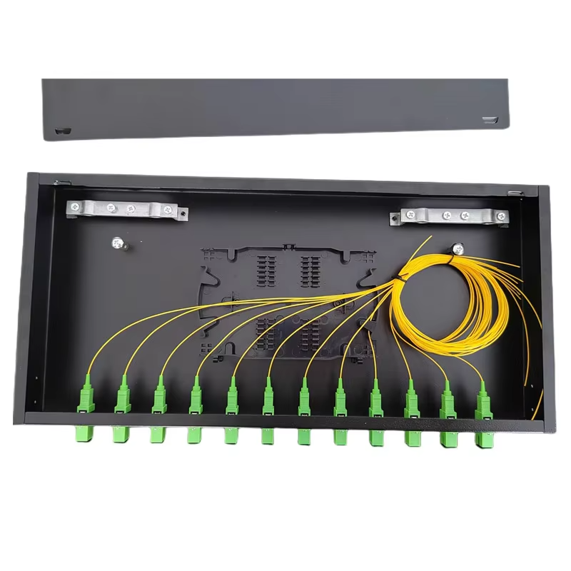 SC APC 12 Ports 1U rack mount fiber optic splice Fixed Type Rack Mount ...