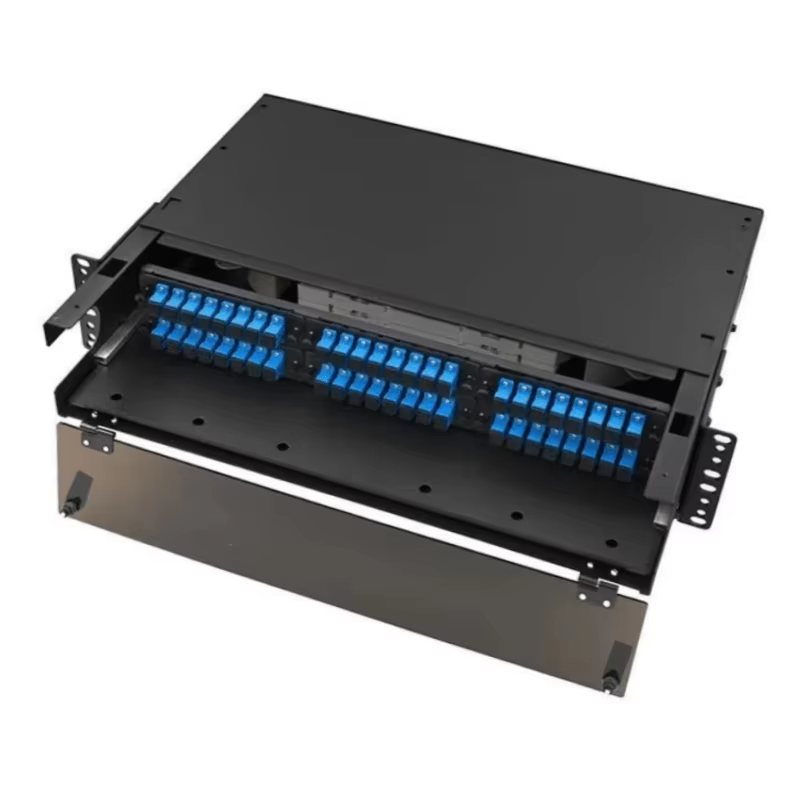 Rack Mount Fiber Enclosure 1U 2U 3U 4U Fully LGX Compatible Slide-out ...