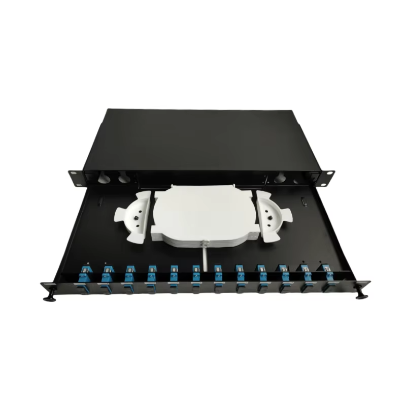 LC 12 core simplex sc connector patch panel metal fiber splice ...