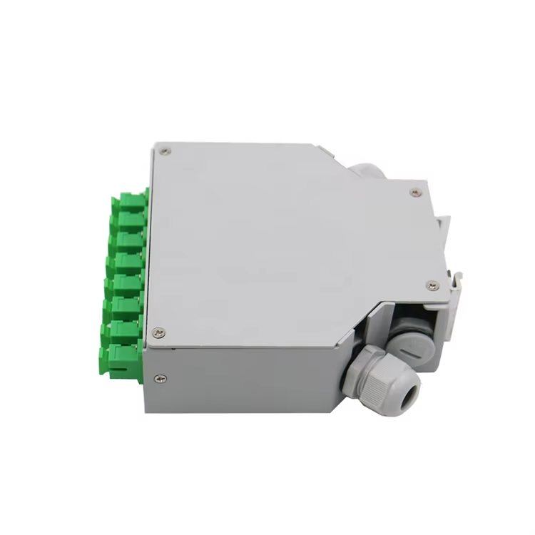 Splice box for DIN rail mounting compact distributor housing - Owire