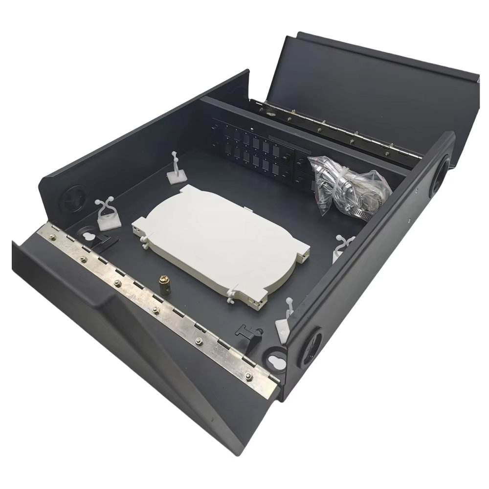 24 Couplers SC Simplex Indoor Wall Mounted Fiber Optic Distribution Box ...