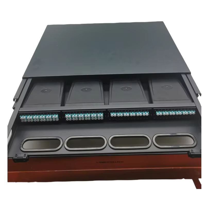 10g 40g 1u MPO / MTP to LC 24f Optical Cassettes 48,72,96,144 Core Mpo ...