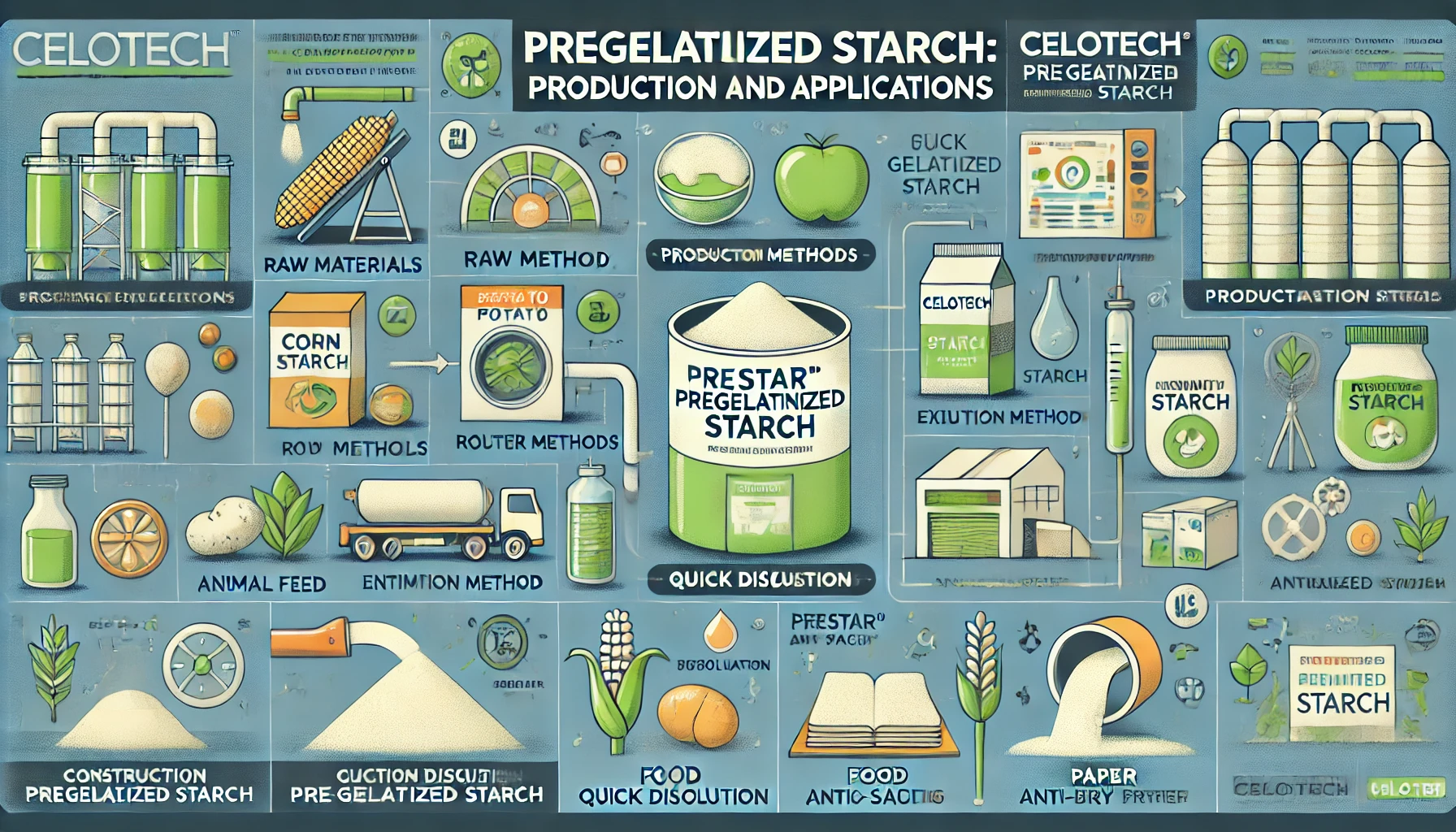What is Pregelatinized Starch Made of | Composition & Uses | Celotech